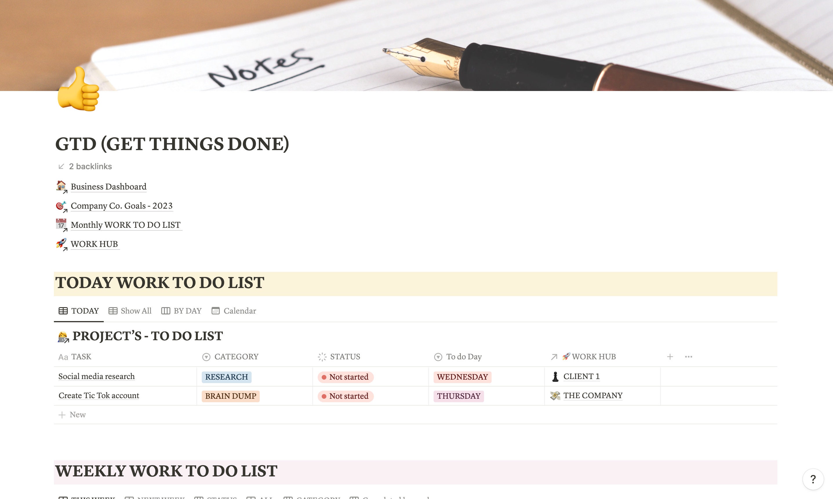 Notion Template Client Dashboard CRM Client Tracker Notion Template ...