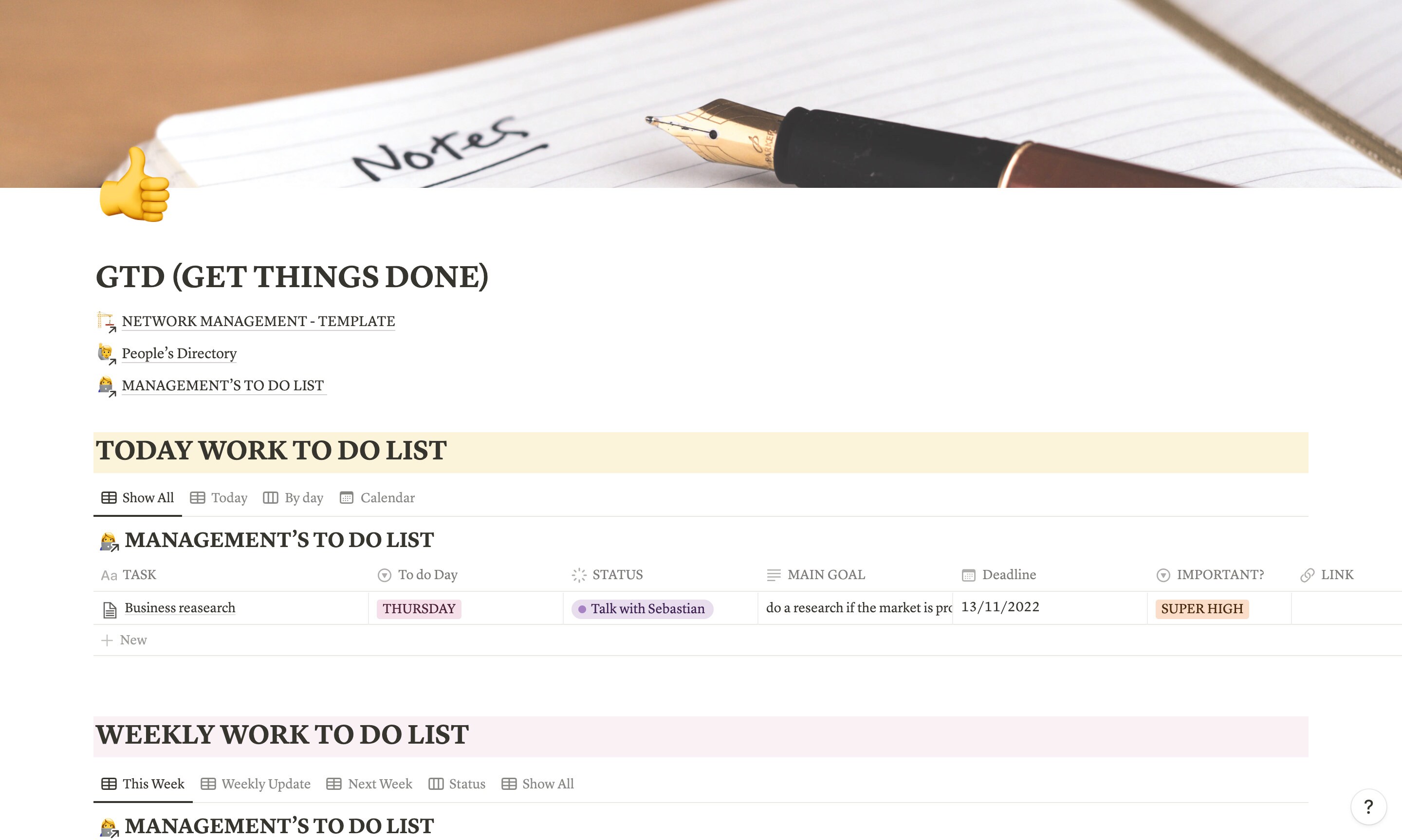 Notion Template for Network Management Notion CRM Template Notion Collaboration Tracker Notion ...