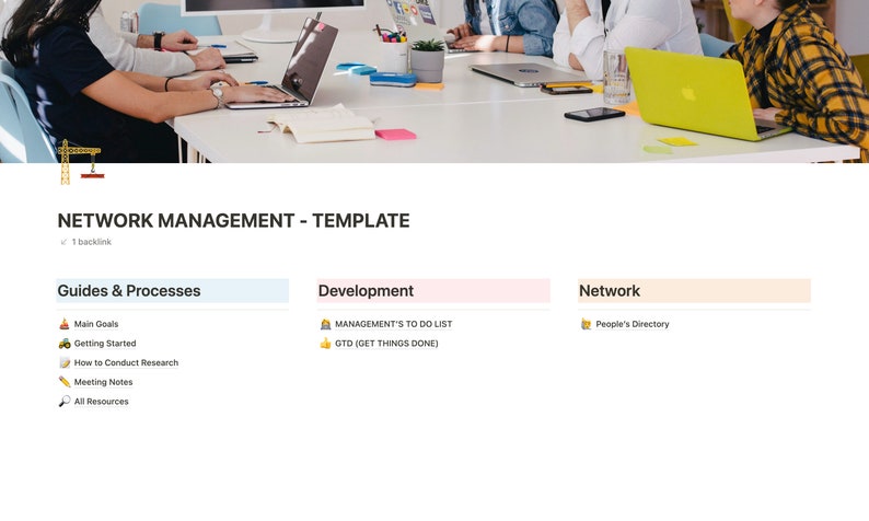 Notion Template for Network Management Notion CRM Template Notion Collaboration Tracker Notion ...
