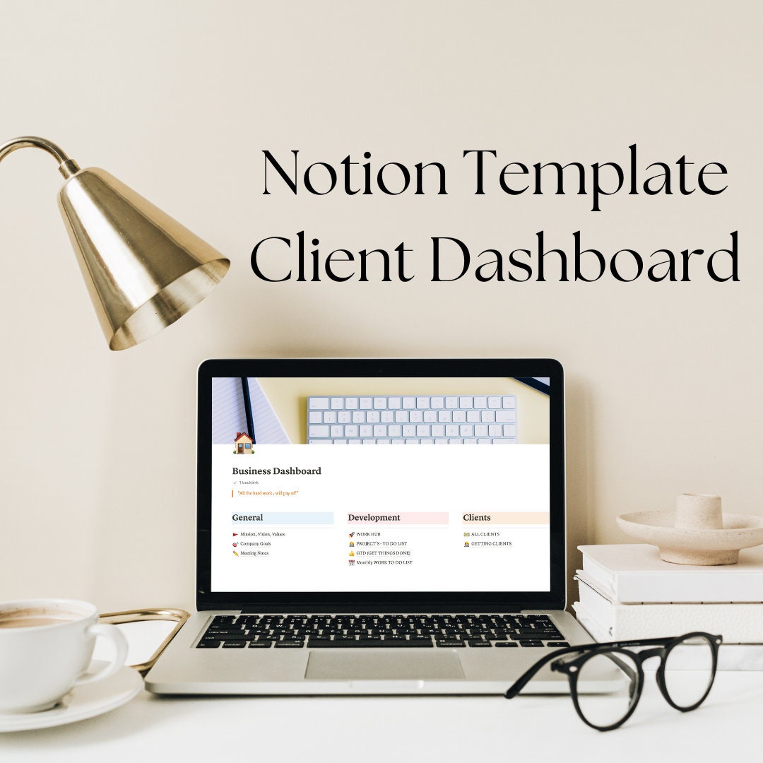 Personalized Notion Client Dashboard Notion Freelancer Business ...