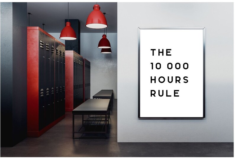 10 000 Hours Rule, Success Poster, Motivational Poster, Inspirational ...