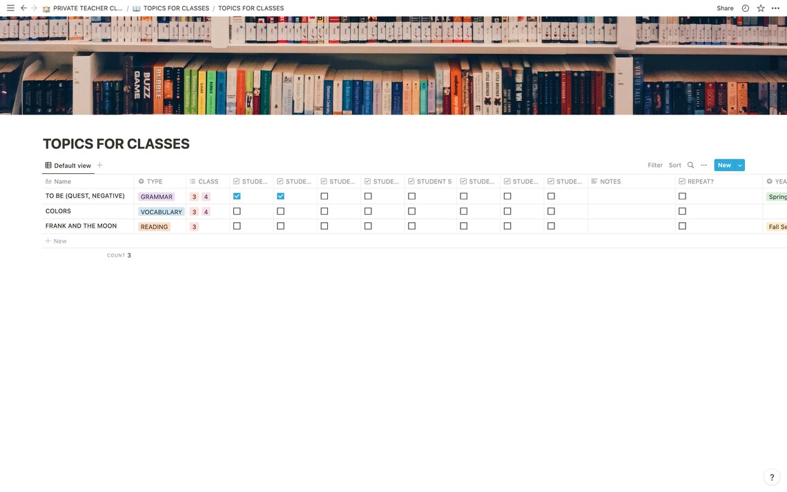 Notion Teacher Template Notion Planner All in One Notion Template ...