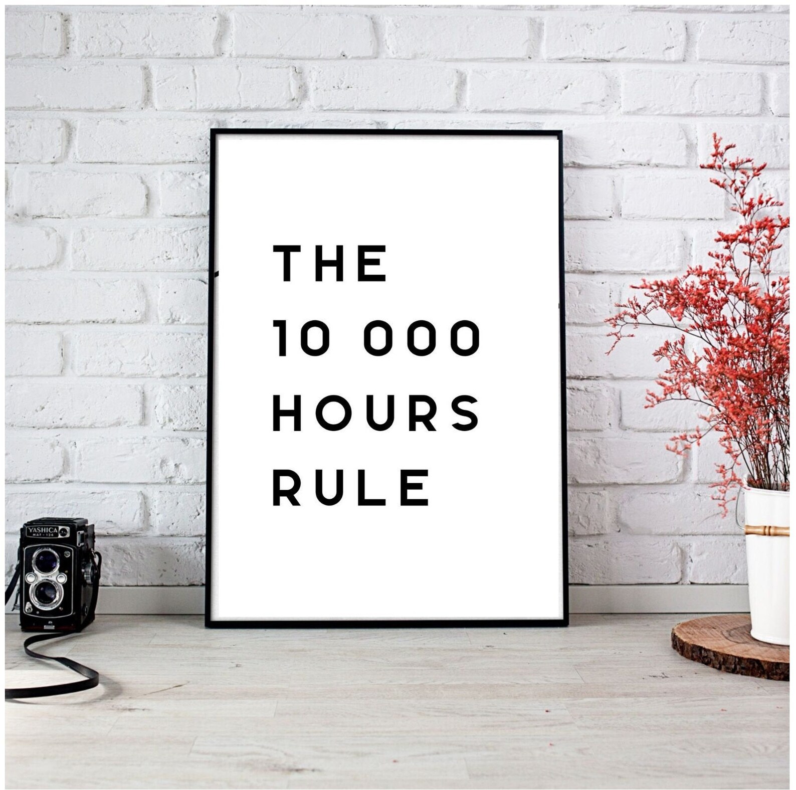 10 000 Hours Rule, Success Poster, Motivational Poster, Inspirational ...