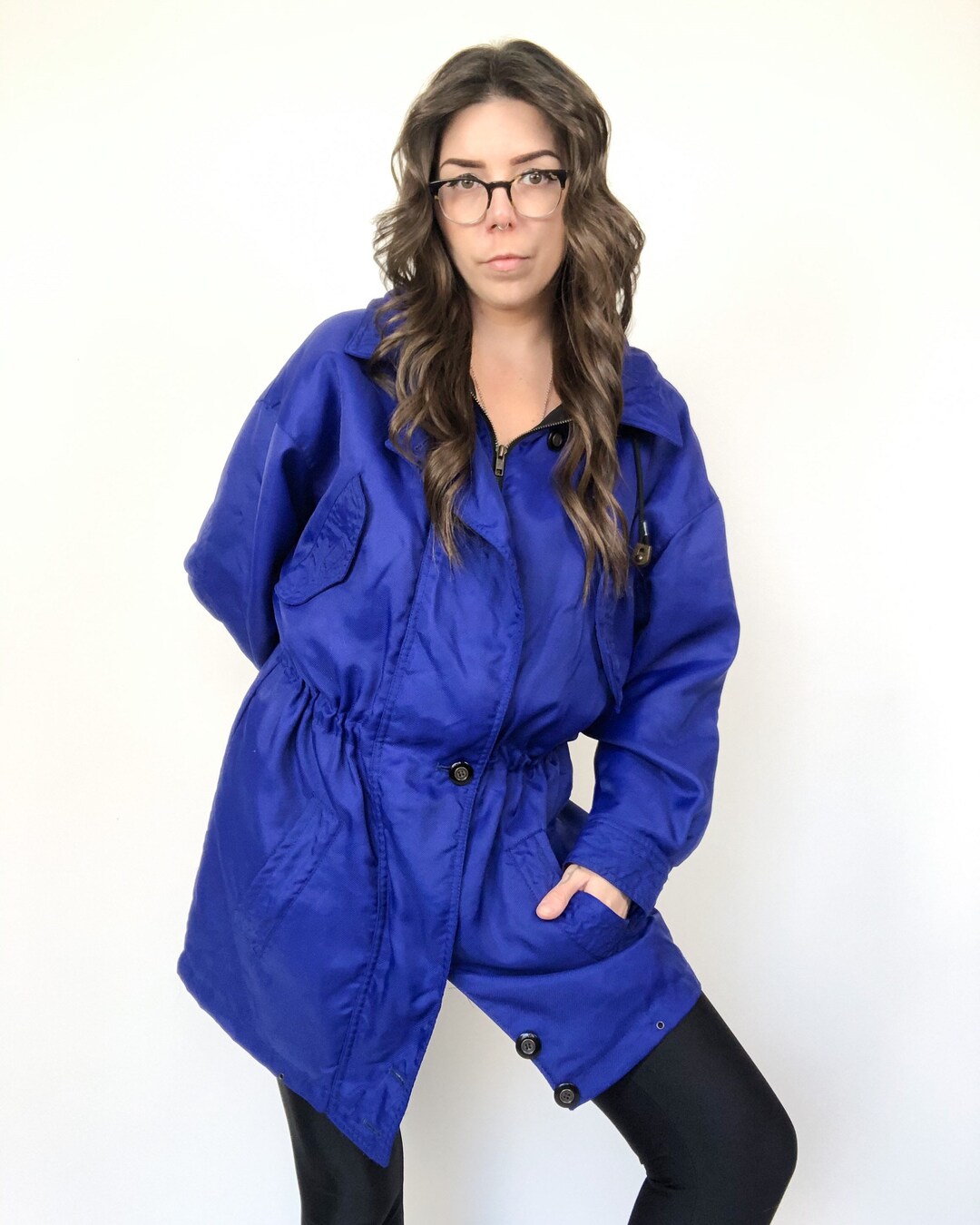 Holt Renfrew Cobalt Blue Utility Jacket - Etsy