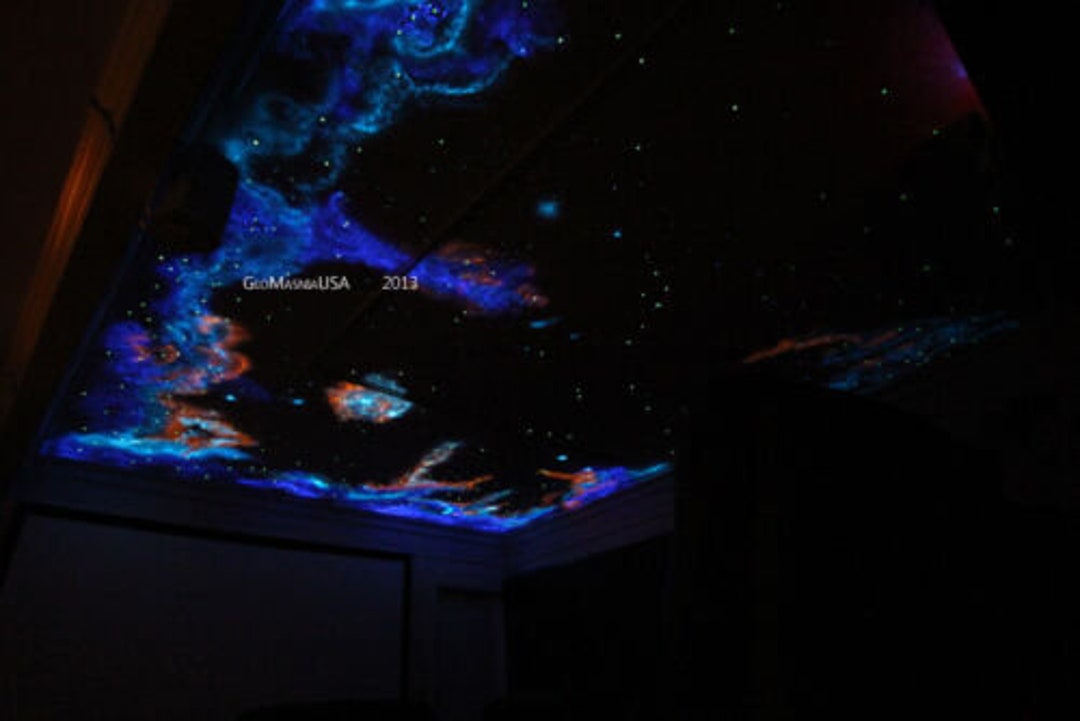 DIY Star Ceiling Glow-in-the-dark Mural Kit With Training Videos ...