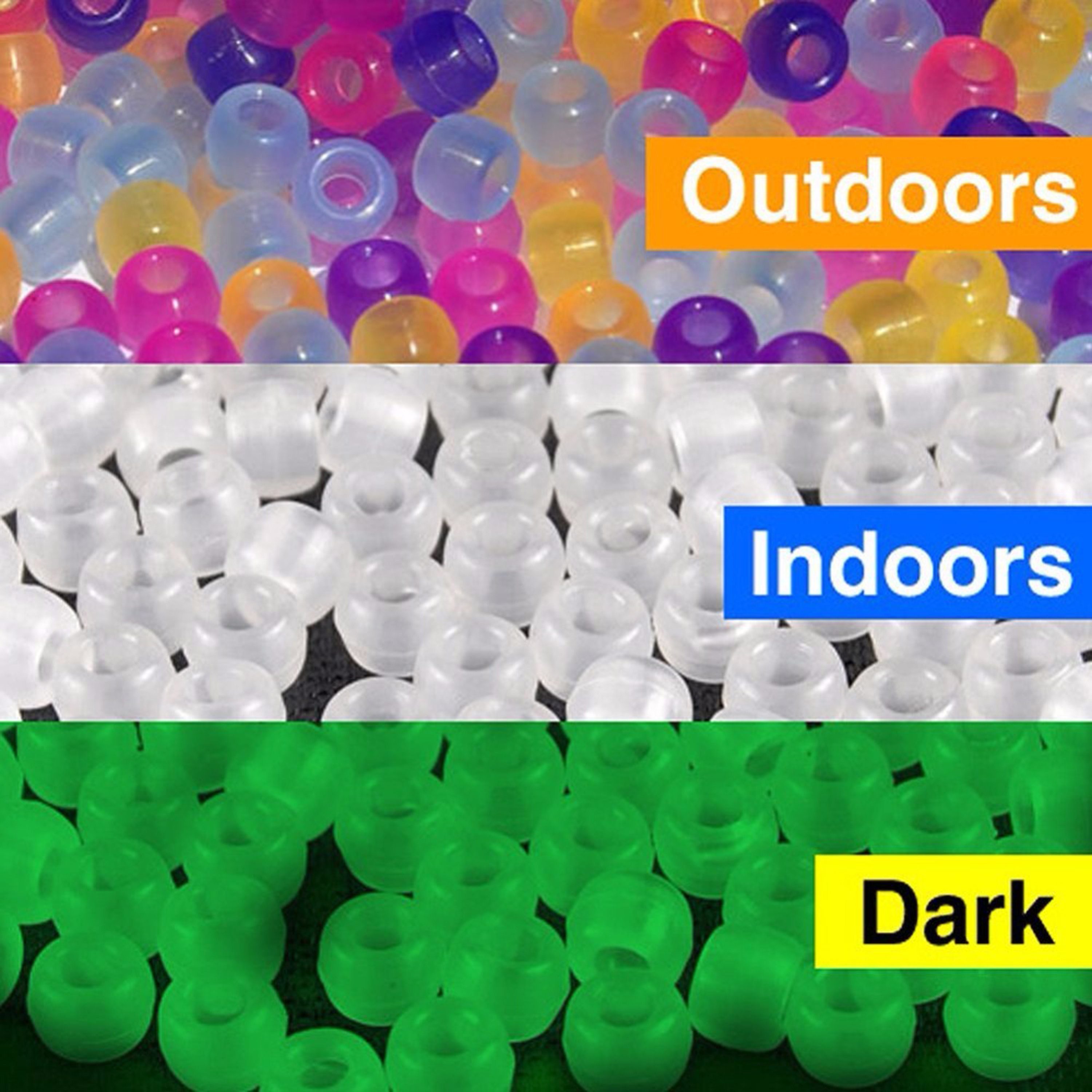 Glow in the Dark Color Changing Solar Active Beads - Etsy