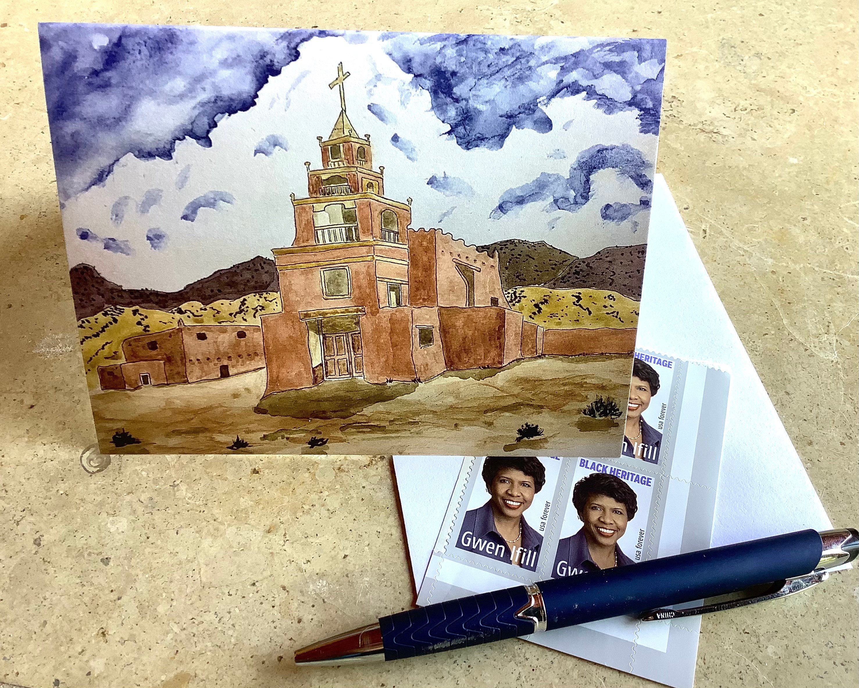 Blank Notecard, San Miguel Chapel, Santa Fe, New Mexico - Etsy