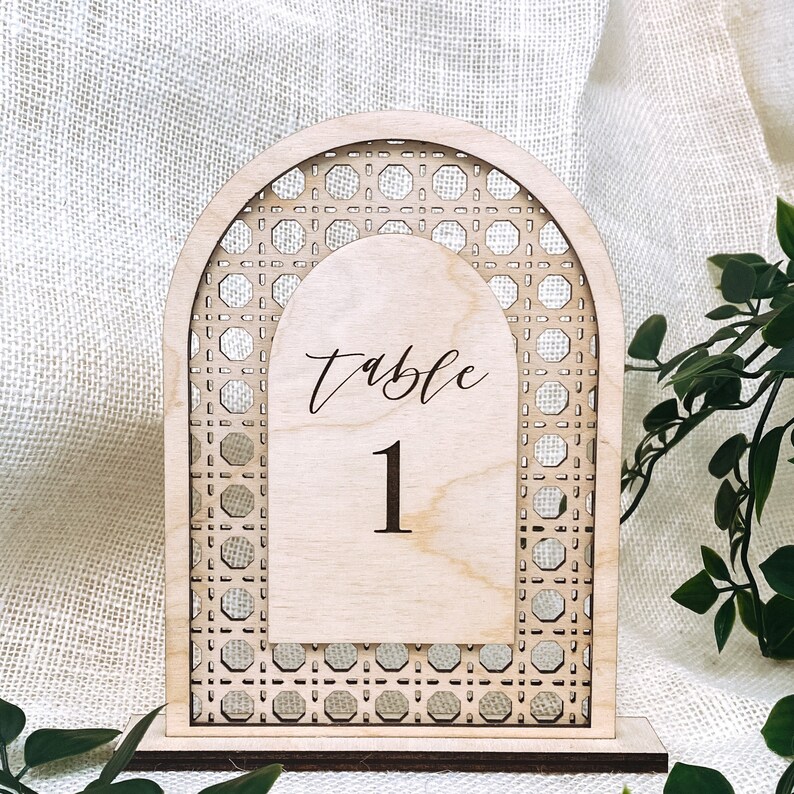 Boho Table Numbers Boho Table Decor Wood Table Numbers - Etsy