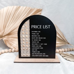 Modern Boho Wedding Sign, Bar Menu Sign, Boho Wedding Decor, Modern ...