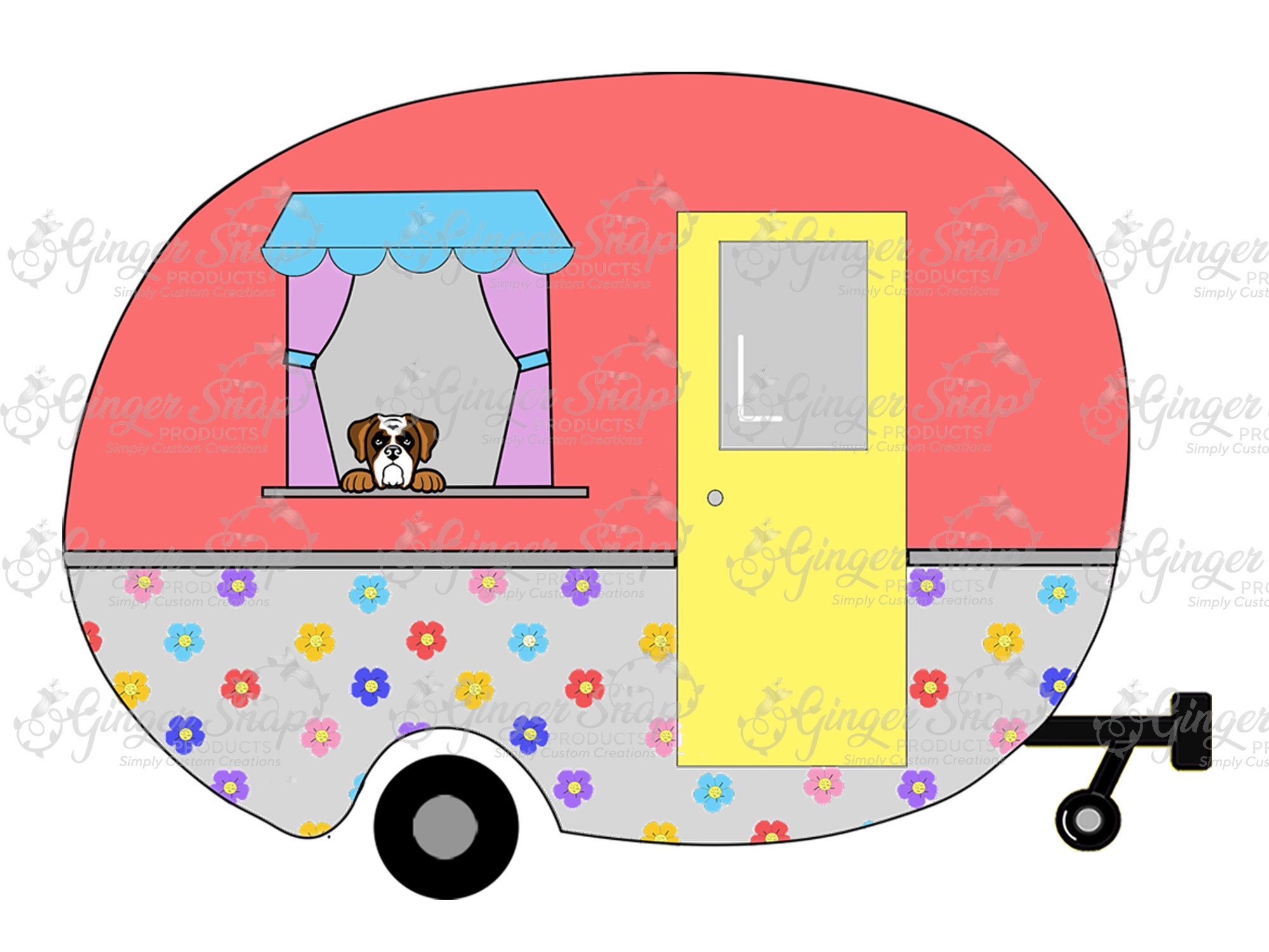 Happy Camper | Graphic | Retro Campers | Sublimation | JPEG | Digital ...