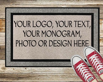 Business Logo Door Mat - Etsy