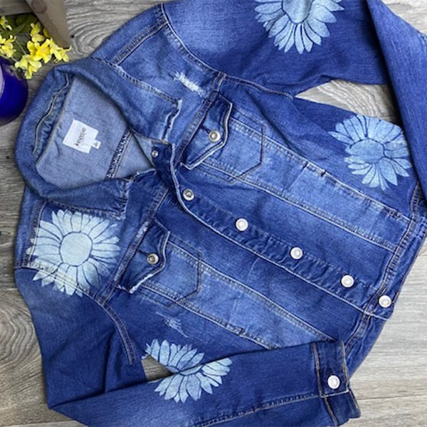 Sunflower Jean Jacket - Etsy