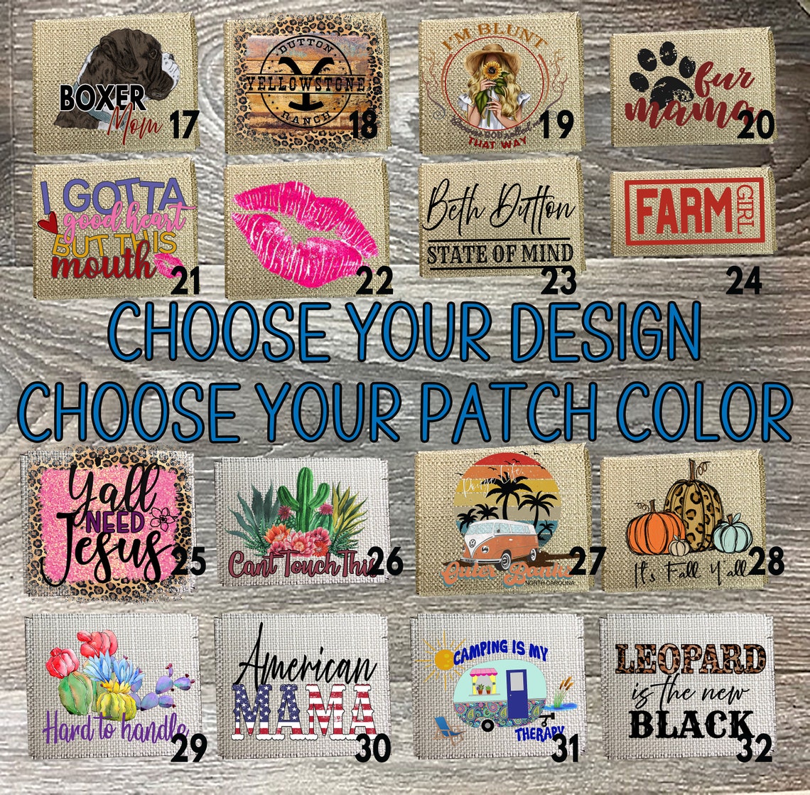 Hat Patch 4x3 Hat Patches Raggedy Patches Raggedy Edge - Etsy