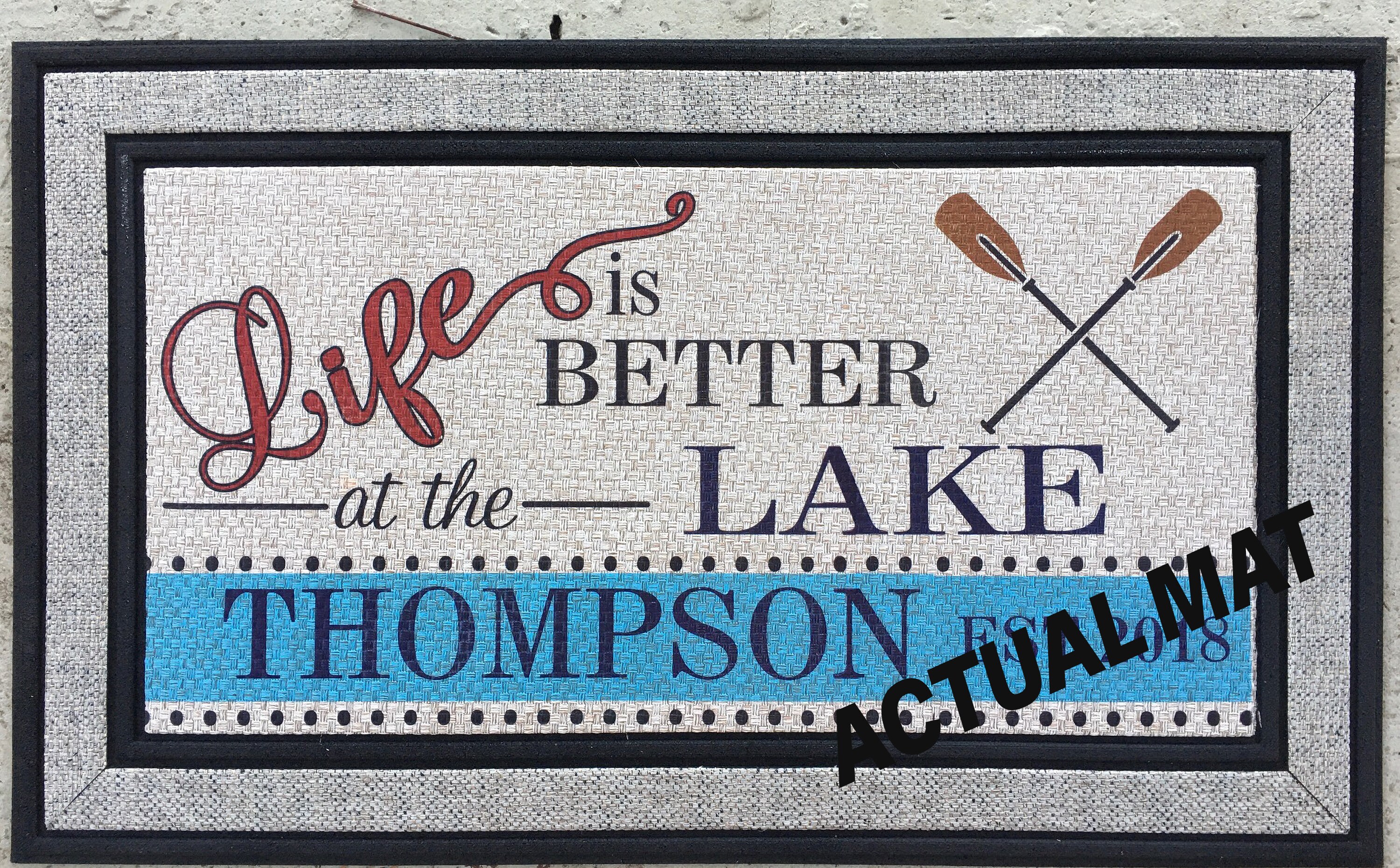 LAKE HOUSE Door Mat-welcome Mats-lake Door Mat- Retirement Gift ...