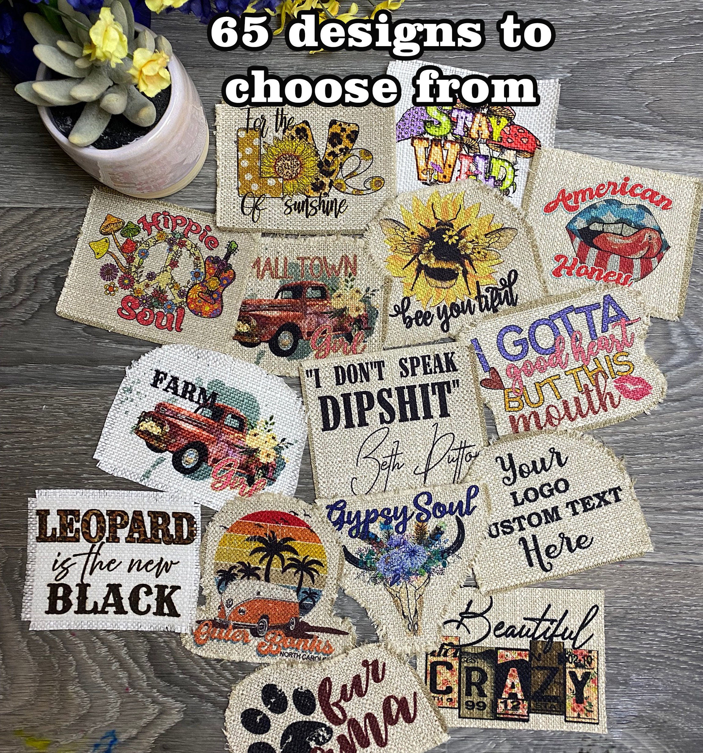 Hat Patch 4x3 Hat Patches Raggedy Patches Raggedy Edge - Etsy