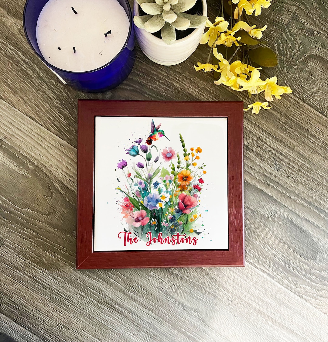 Hummingbird Trivet-hummingbird Hot Plate Custom Photo Ceramic Tile ...