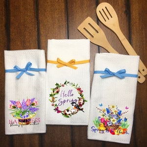 Summer Kitchen Towel-kitchen Decor-spring Dish Towel-colorful Tea Towel ...