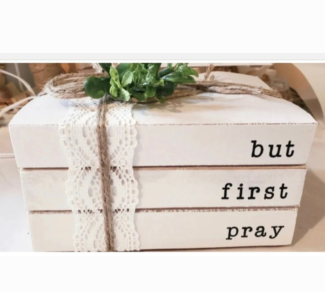 Personalized Stamped Books Farmhouse Books Custom Stacked Books Decor ...