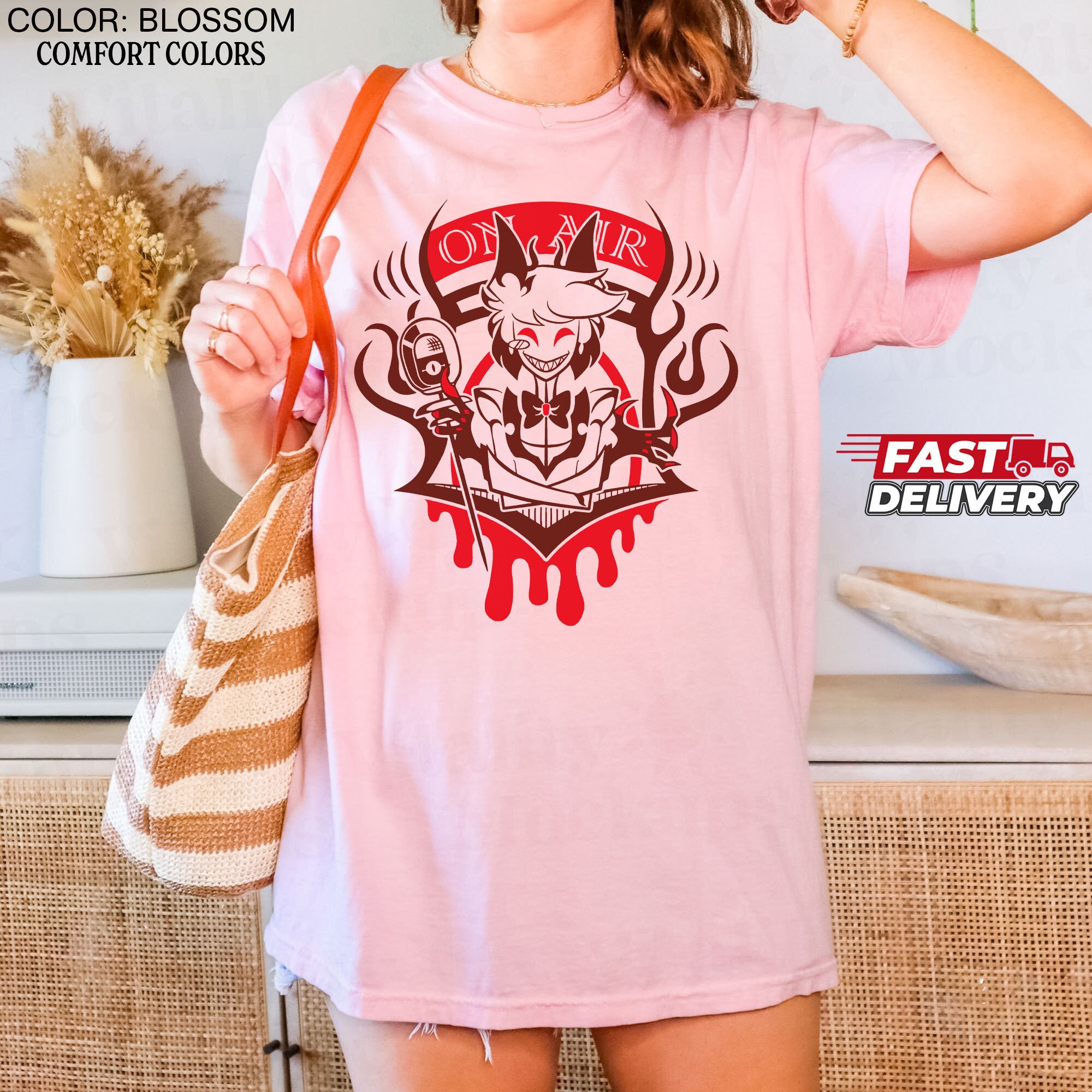 Alastor on Air T-shirt, Hazbin Hotel Shirt, Hazbin Hotel Characters ...