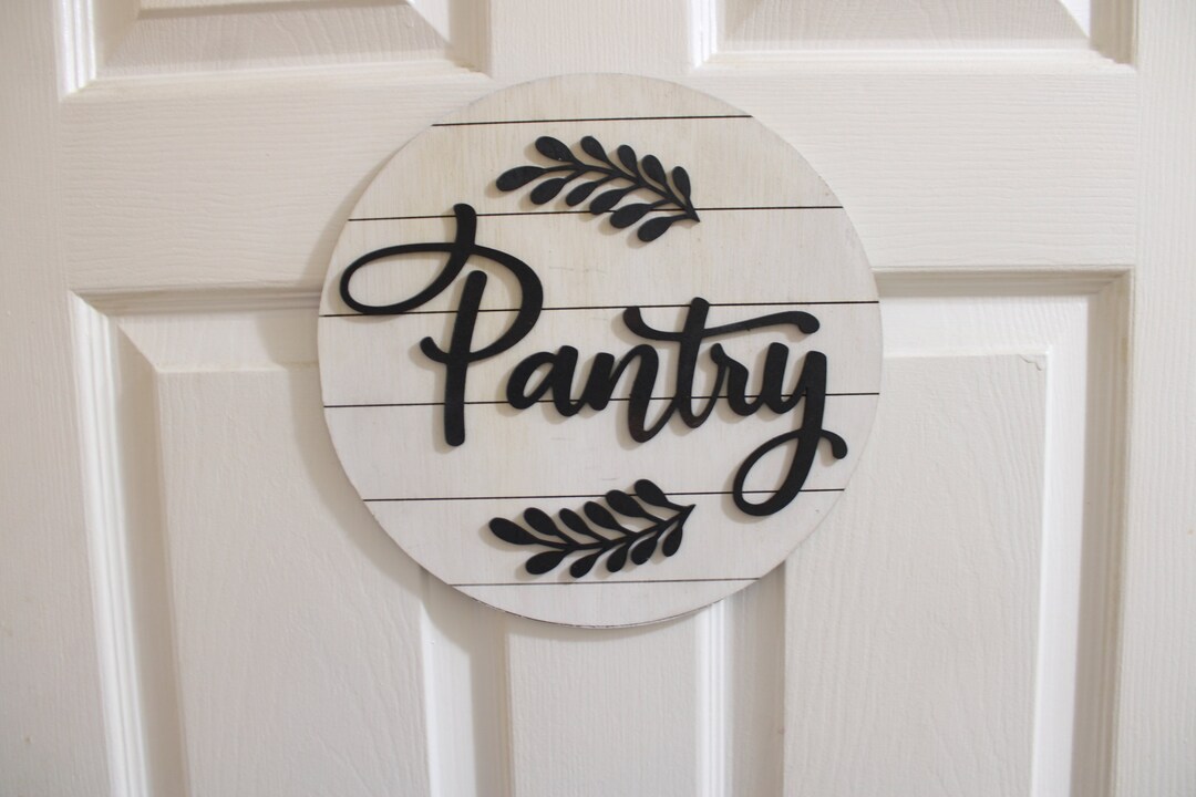 Wood Pantry Sign Door Sign Pantry Home Decor Kitchen - Etsy