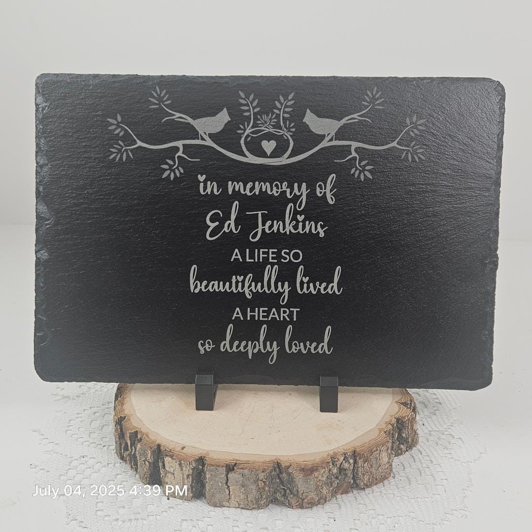 Personalized Memorial Tile | Memorial Gift | Condolence Gift ...