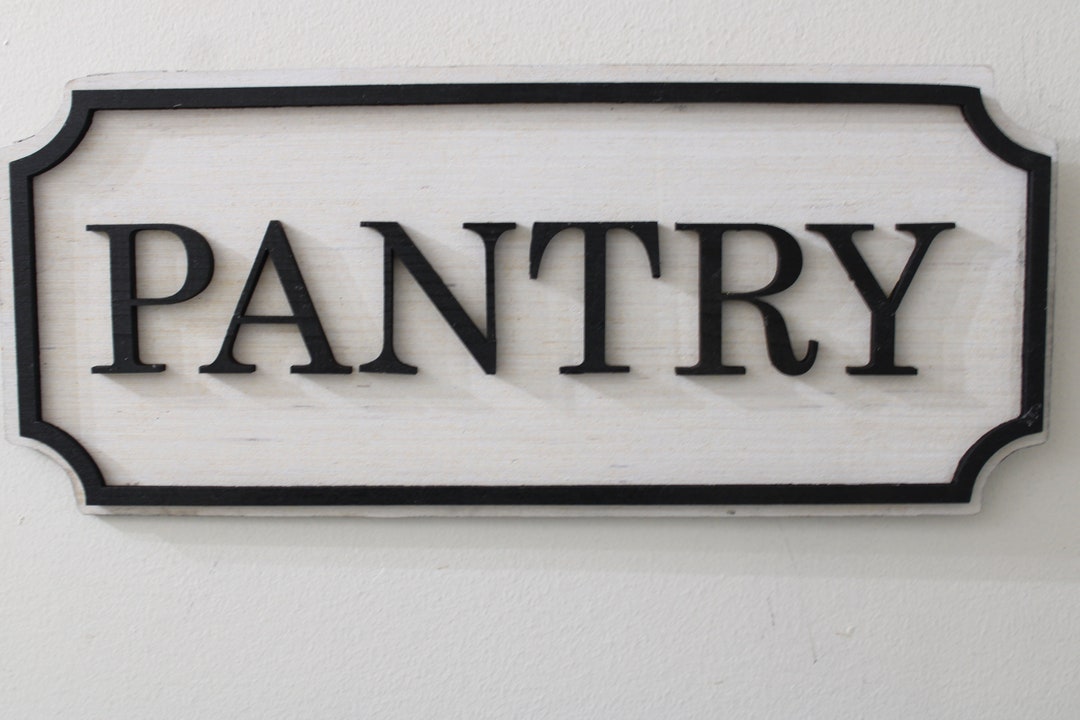 Wood Pantry Sign Door Sign Pantry Home Decor Kitchen Sign - Etsy