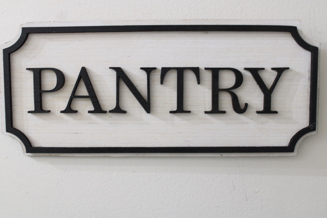 Wood Pantry Sign Door Sign Pantry Home Decor Kitchen Sign - Etsy