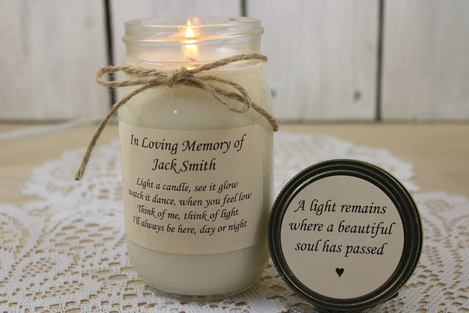 Sympathy Candle Gift Set Sympathy Gift Memorial Candle - Etsy