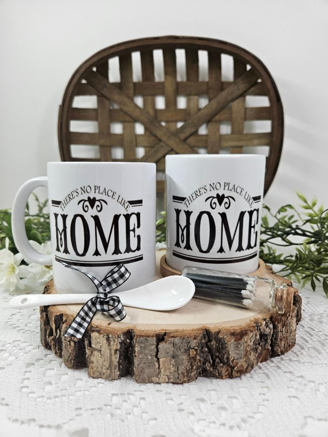 Personalized New Home Gift Set: Mug, Candle & Matches - Etsy