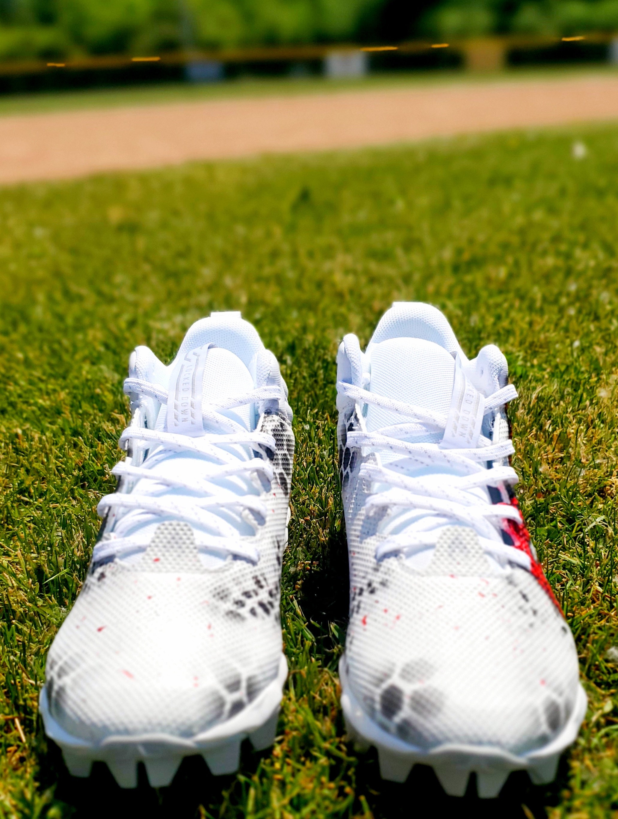 Custom Comic Villain Hand Painted Cleats - Etsy