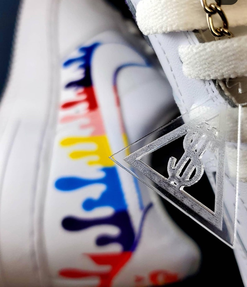 Rainbow Drip Custom Nike Air Force 1 - Etsy