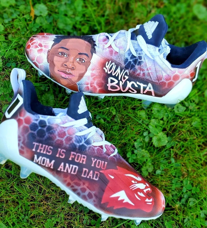 Custom Hand Painted Cleats - Etsy