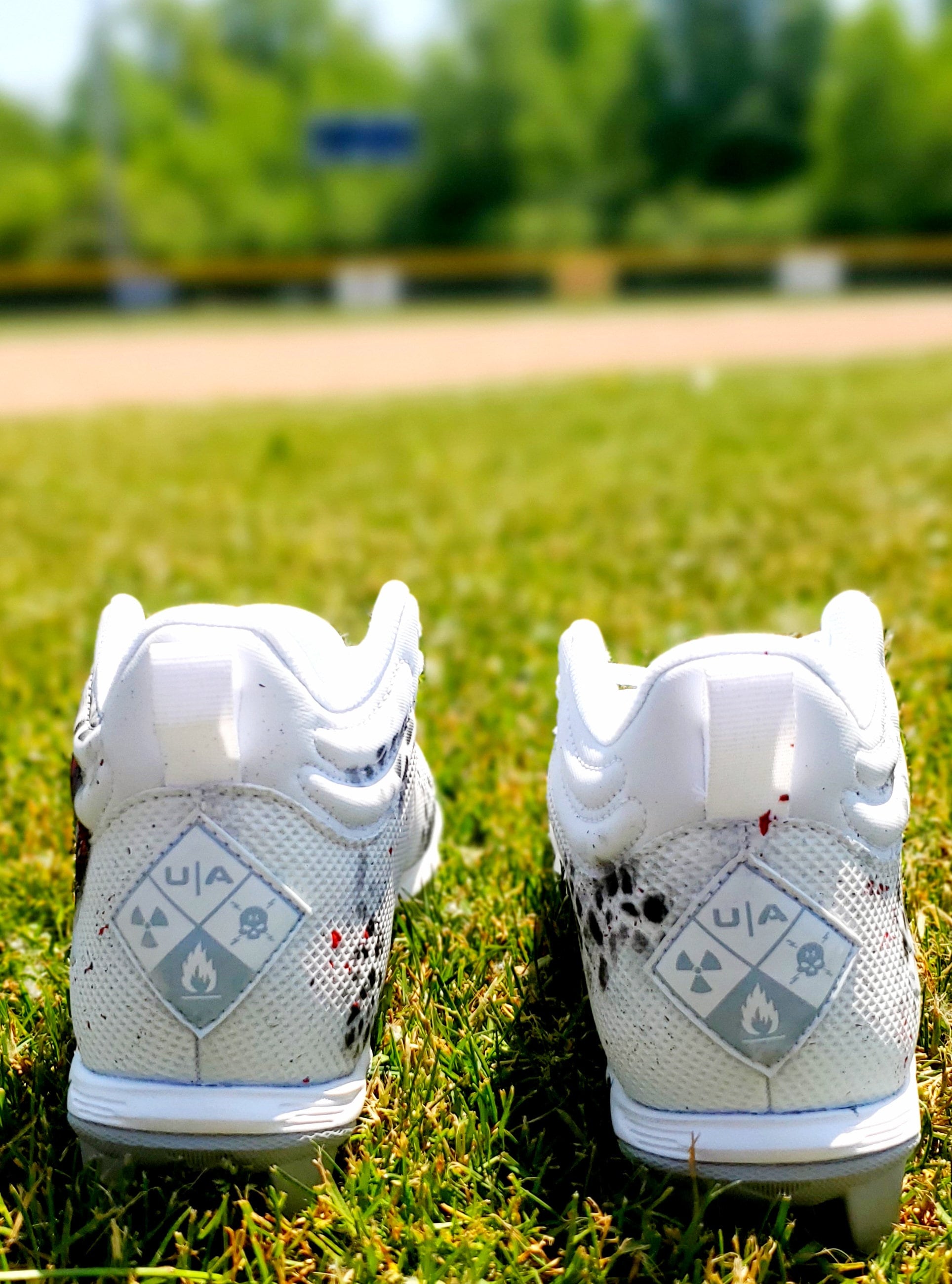 Custom Comic Villain Hand Painted Cleats - Etsy