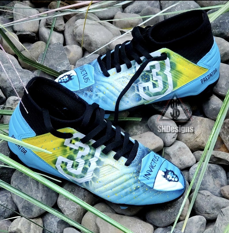 Custom Hand Painted Cleats - Etsy