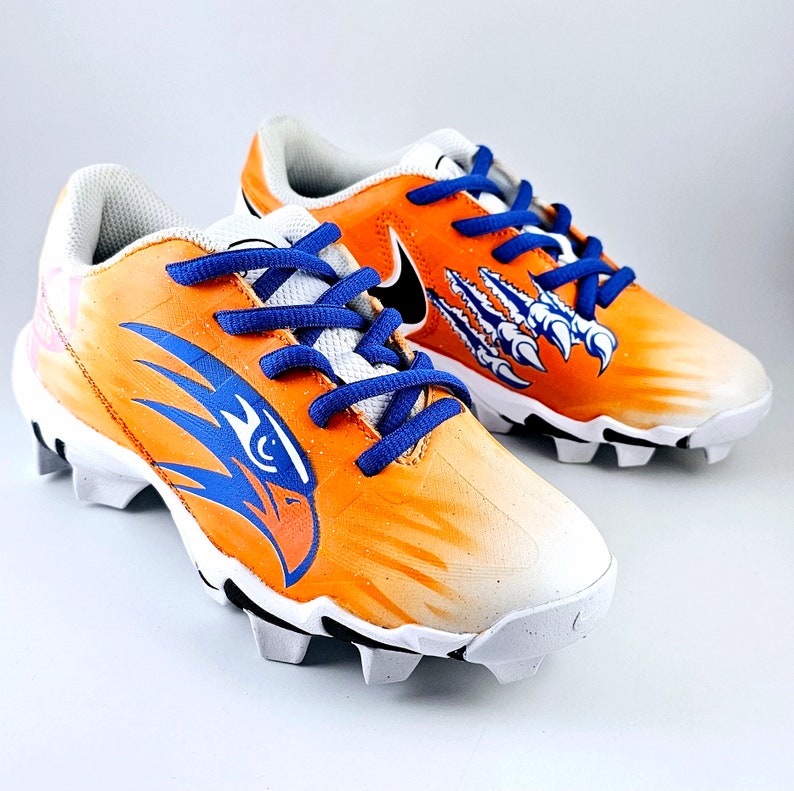 Custom Portrait Themed Hand Painted Cleats - Etsy