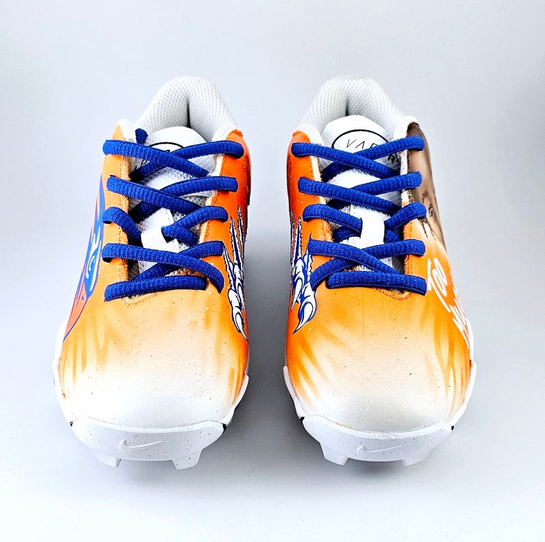 Custom Portrait Themed Hand Painted Cleats - Etsy