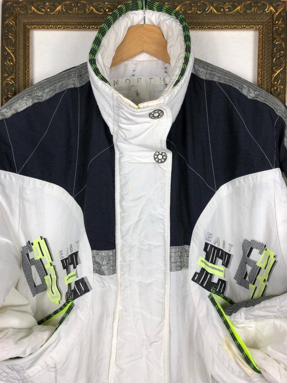 M-L Vintage Jacket with Retro Number Pattern, Autumn … - Gem