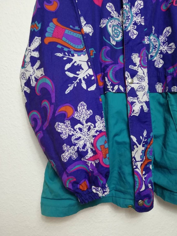 XL Vintage Track Jacket with Crazy Pattern, Retro Lig… - Gem