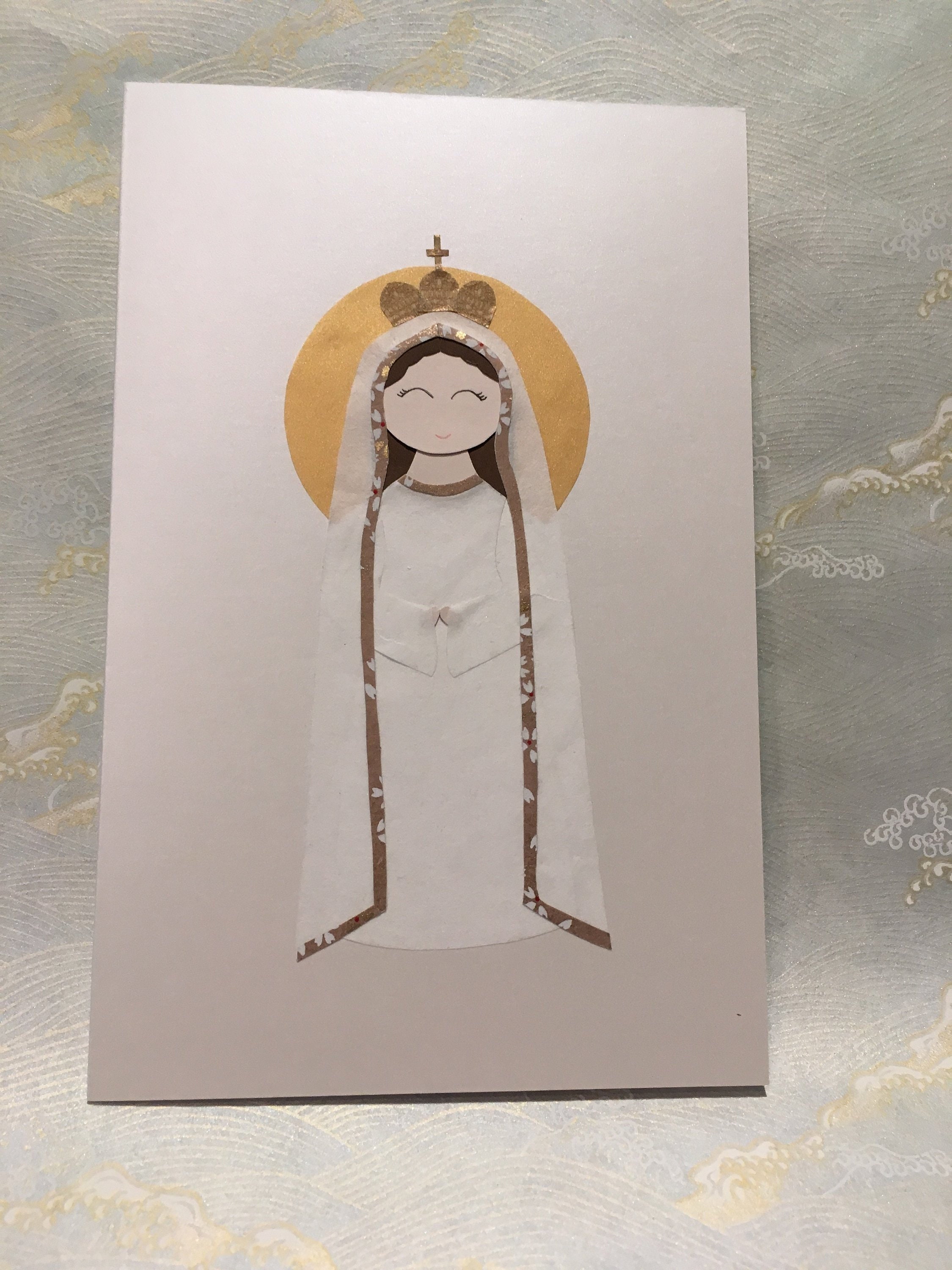 Our Lady of Fatima Card - Etsy