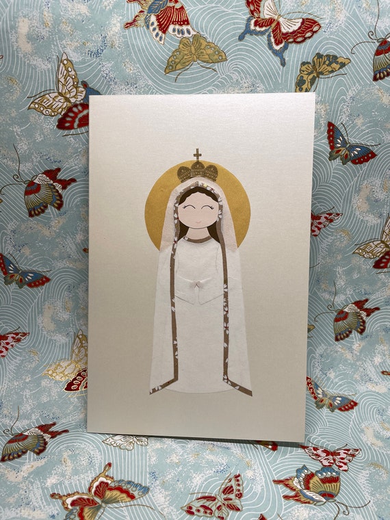 Our Lady of Fatima Card | Etsy