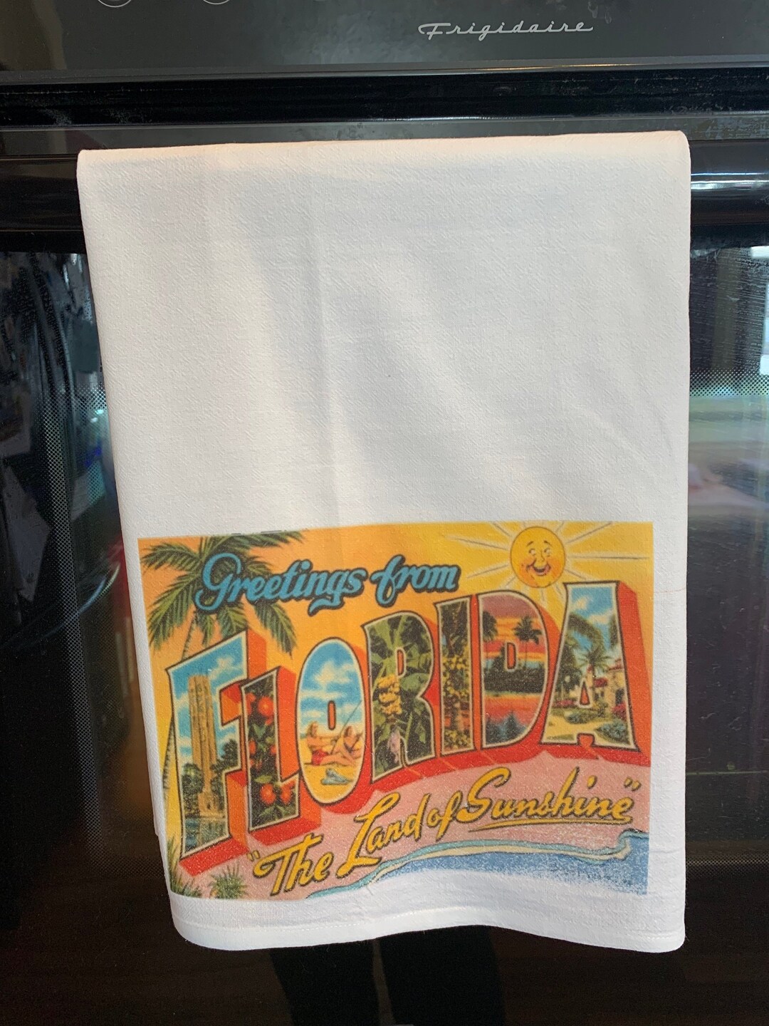 Vintage,florida,dish Towel,kitchen Towel,housewarming Gift,wedding Gift ...