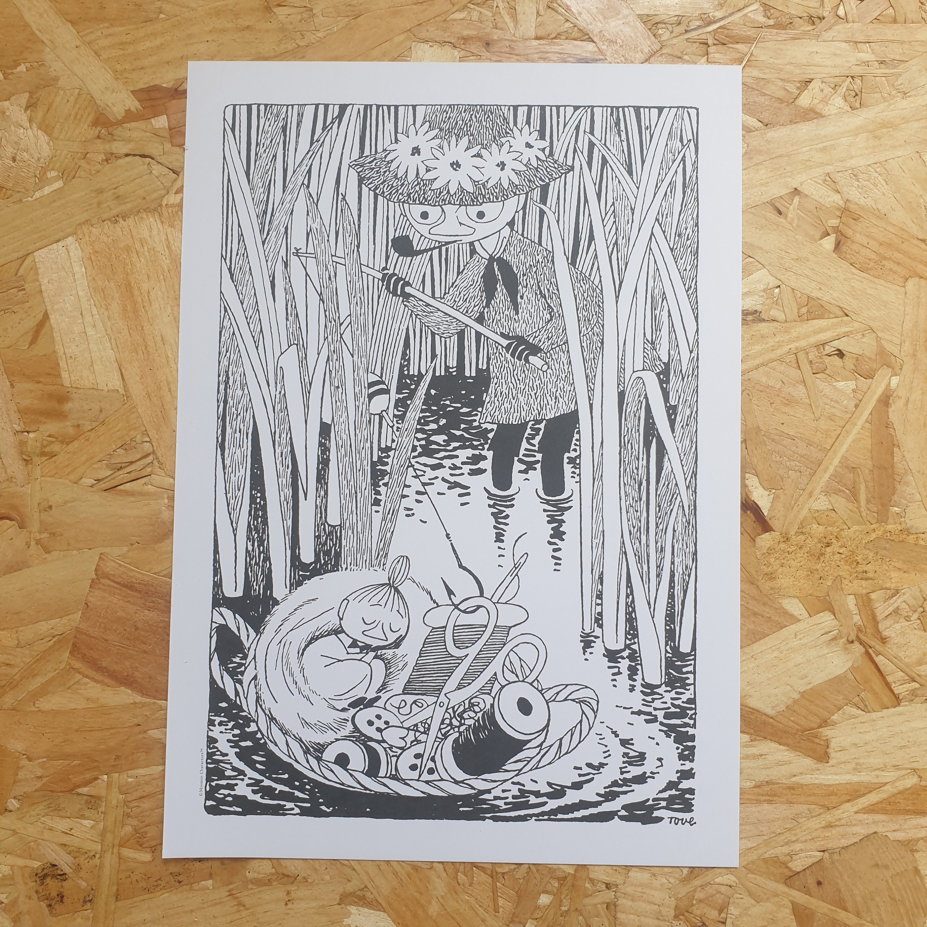 Tove Jansson Vintage Moomin Prints - Official Illustrations A4 Ready to ...