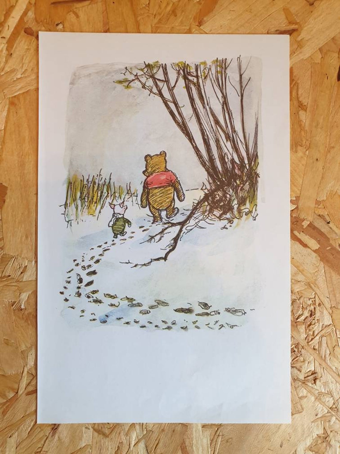 Vintage Winnie the Pooh Original Art Prints 1974 Book Illustration - Etsy