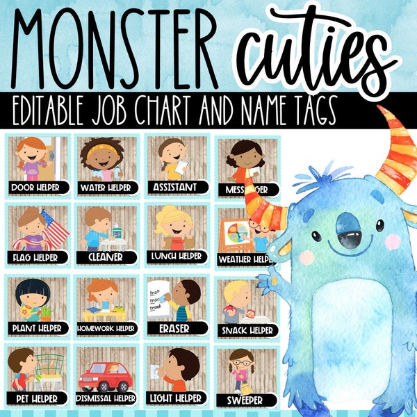 Classroom Jobs Chart - Etsy