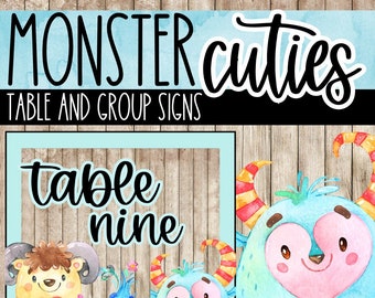Monster Cuties 2D and 3D Shape Posters - Etsy