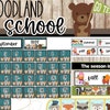 Woodland School Name Labels/ Desk Plates EDITABLE - Etsy