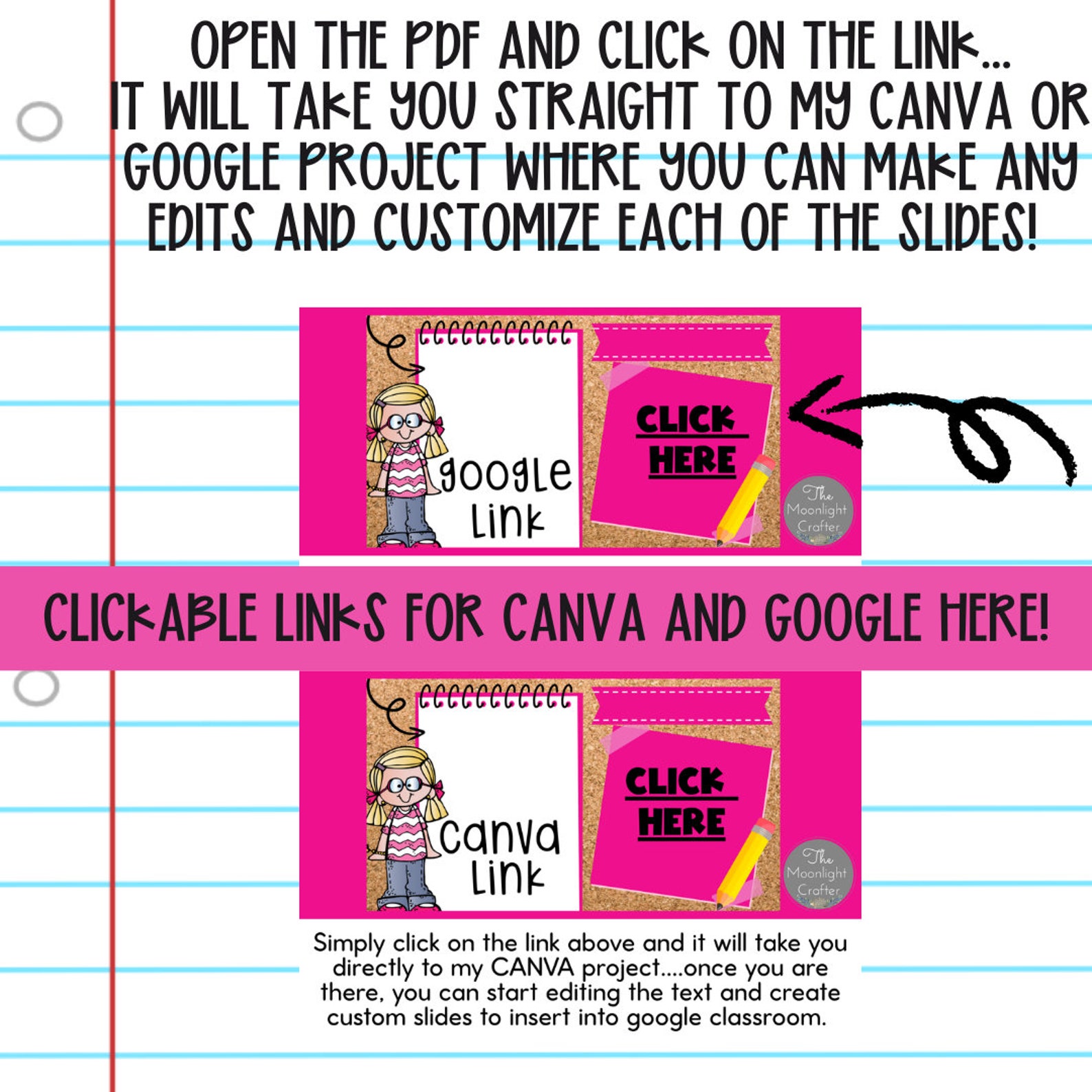 Daily Slides | Slide Templates | EDITABLE in CANVA and Google - Etsy