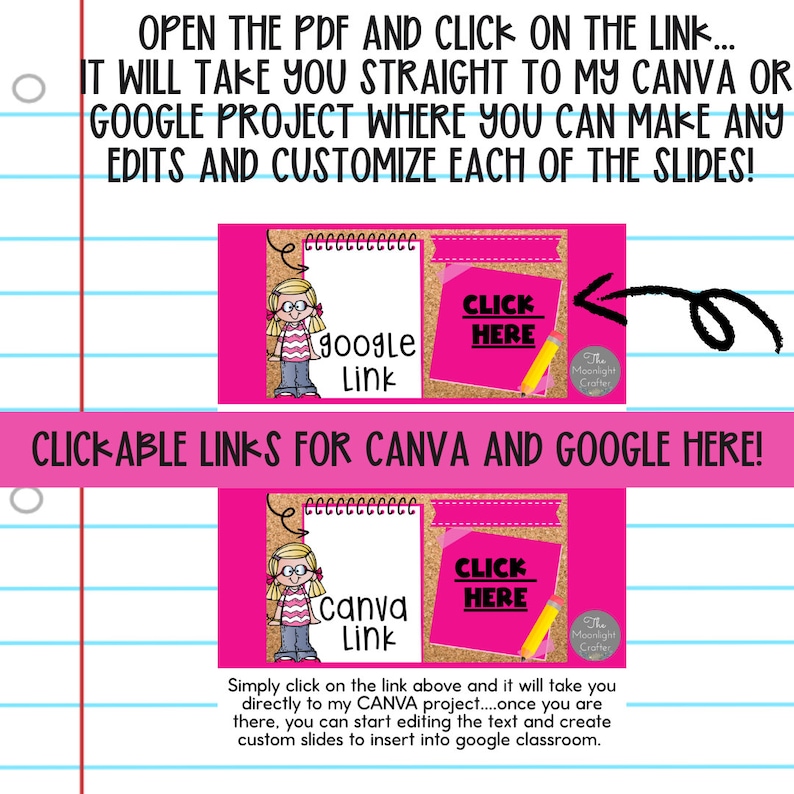 Daily Slides | Slide Templates | EDITABLE in CANVA and Google - Etsy