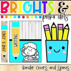 BRIGHT Polka Dot EDITABLE Classroom Decor BUNDLE: 450 Pages of ...