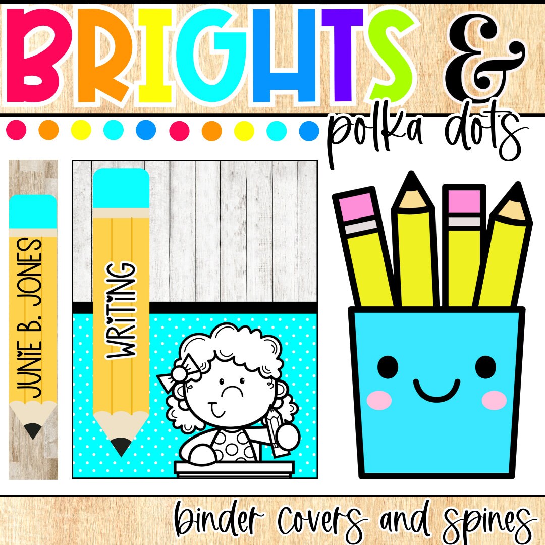 BRIGHT Polka Dot EDITABLE Classroom Decor BUNDLE: 450 Pages of ...